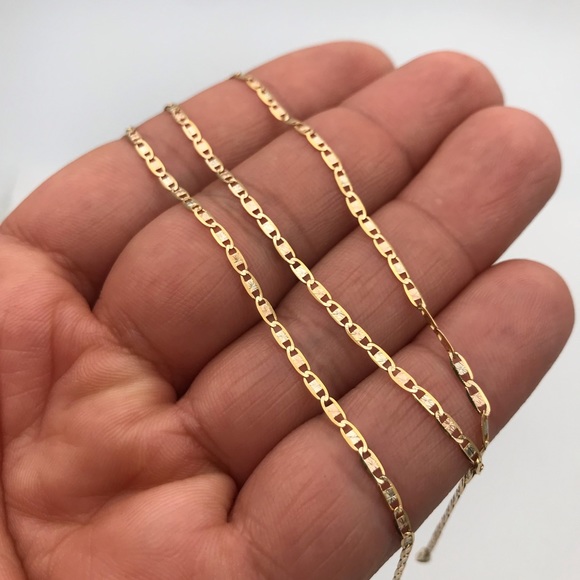 Jewelry | 1kt Tricolored Gold Chain Wcrucifixcross 20 | Poshmark